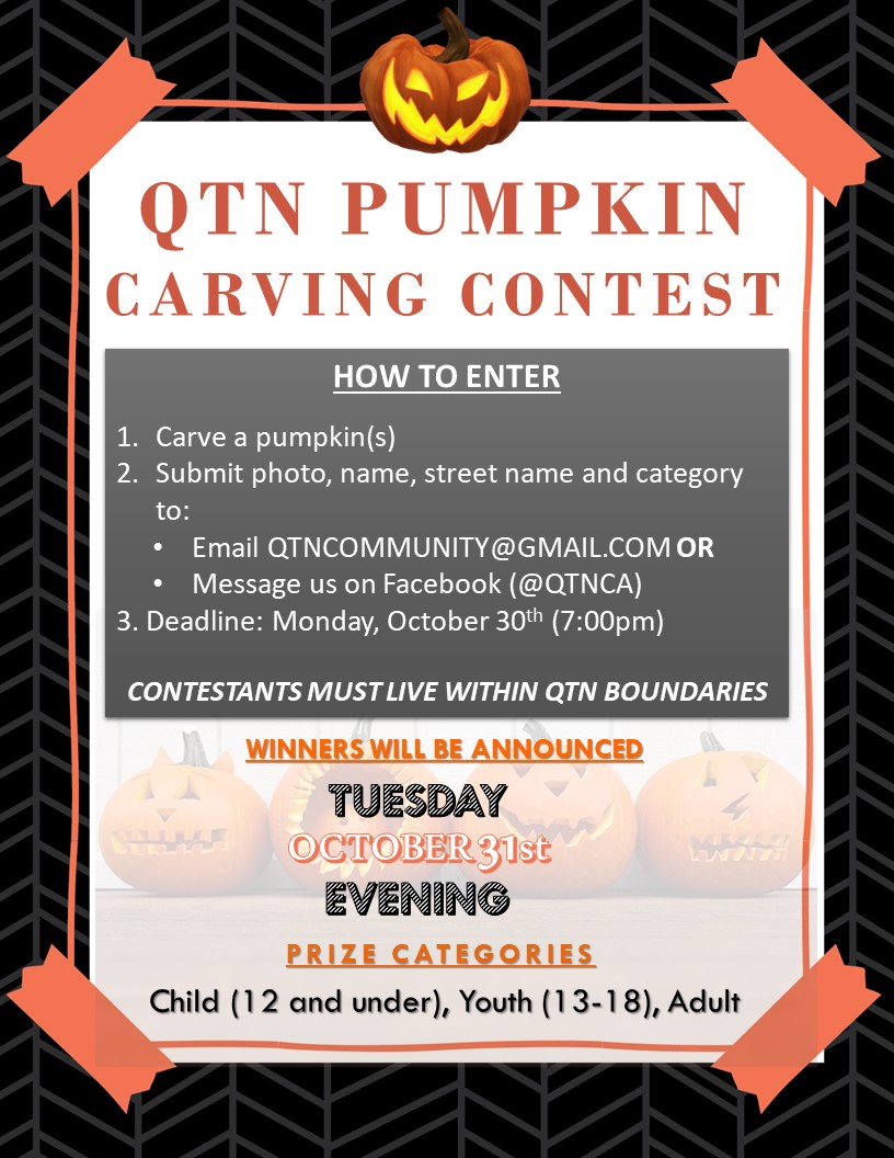 Halloween: Pumpkin Carving Contest | Queensway Terrace North